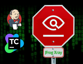 Security vulnerability detection scan for CI/CD pipeline with JFrog Xray