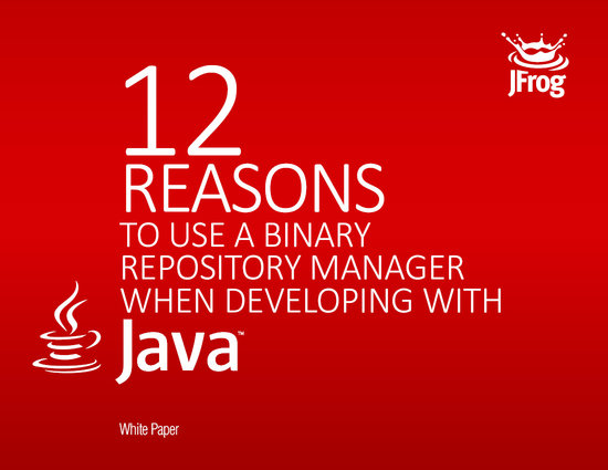 Java: 12 Reasons to use a Binary Repository Manager When Developing with Java | JFrog