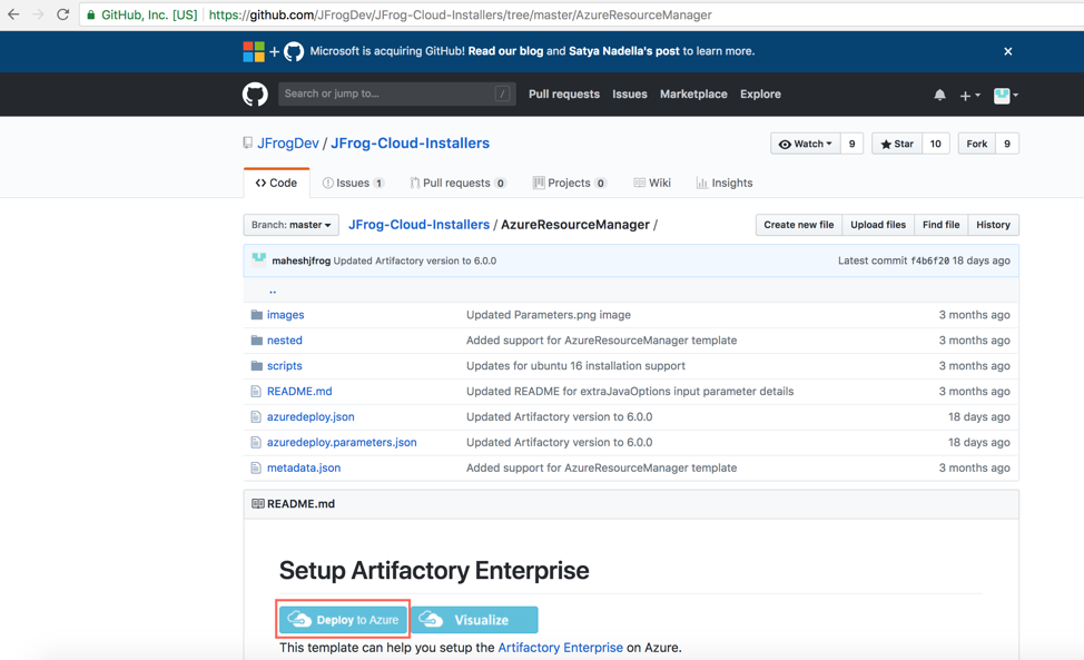 Easily Create Your JFrog Artifactory HA Cluster using Azure ARM Charts